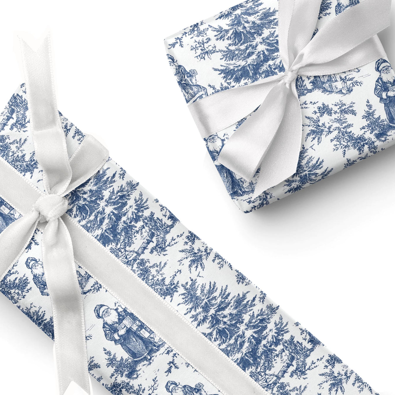 Jolly Indigo – Wrapping Paper for Christmas Gifts | Everly & Elm