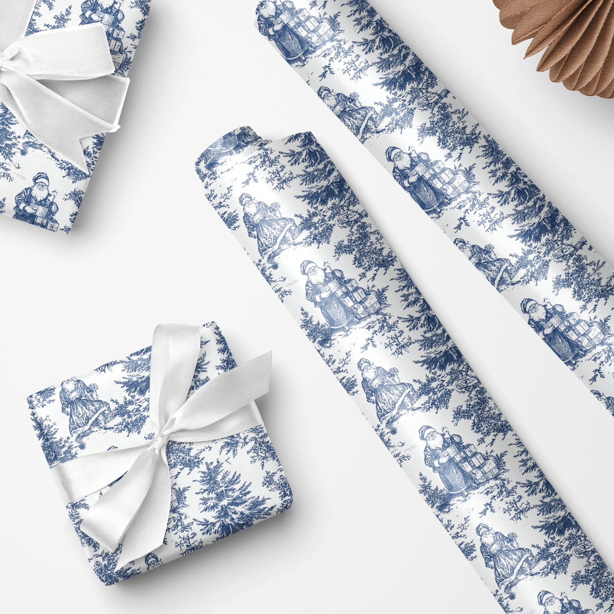 Jolly Indigo – Wrapping Paper for Christmas Gifts | Everly & Elm